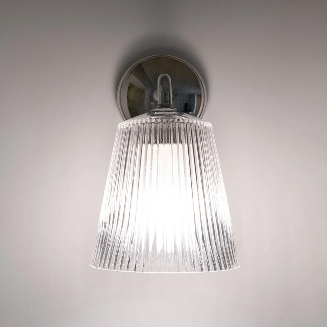 Richmond Small Wall Light Fluted Glass | Brightbox Lighting