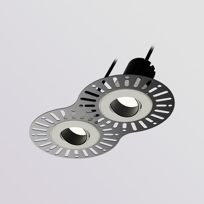 Apollo Plaster-In Twin Tilt | Brightbox Lighting